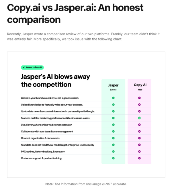 13 Examples of Comparison Pages To Be Inspired By - Unkover